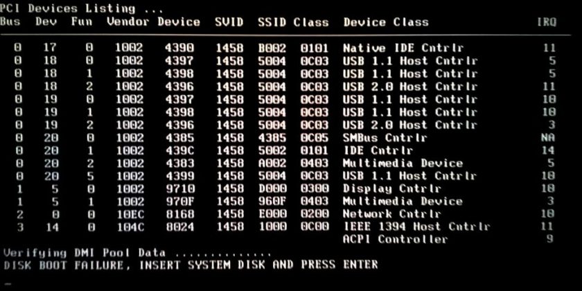 Solutions To Fix, “Disk Boot Failure Insert System Disk And Press Enter” Startup BIOS Error ...